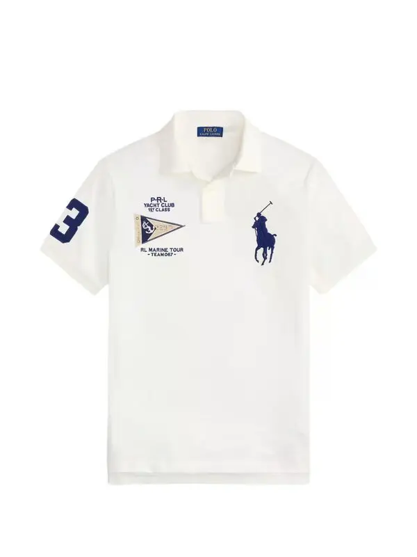 Polo Ralph Lauren Big Pony Embroidered Polo Shirt - Neutrals