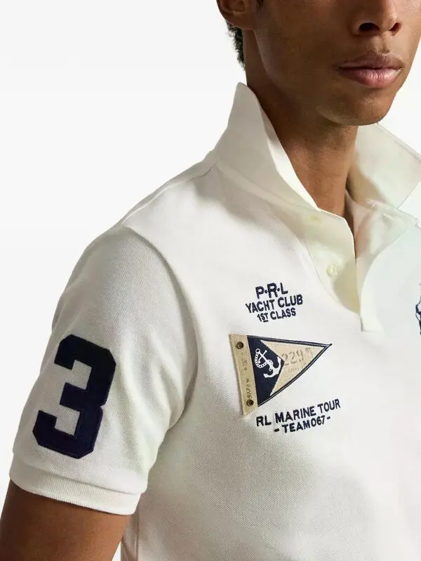 Polo Ralph Lauren Big Pony Embroidered Polo Shirt - Neutrals