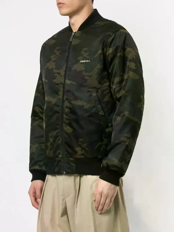 PORTS V Camouflage Bomber Jacket
