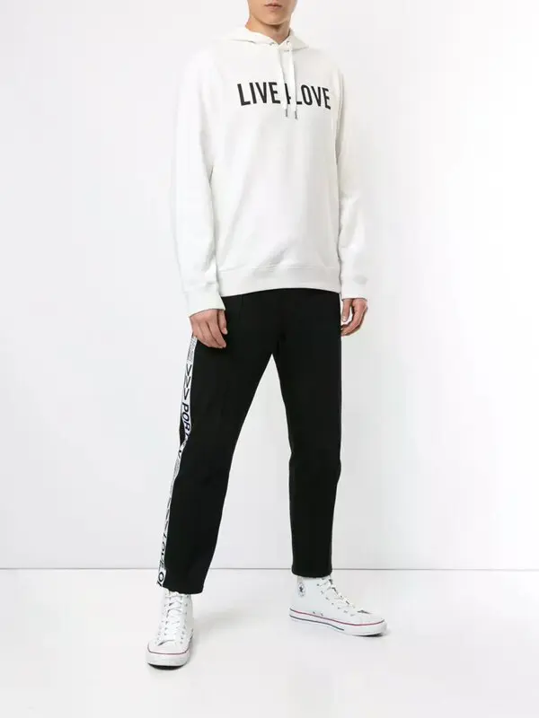 PORTS V Slogan Hoodie - White