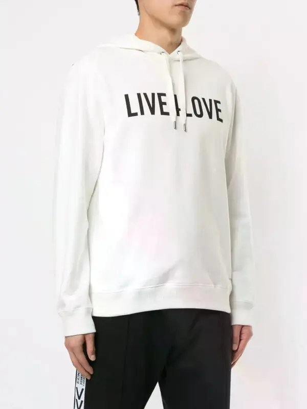 PORTS V Slogan Hoodie - White