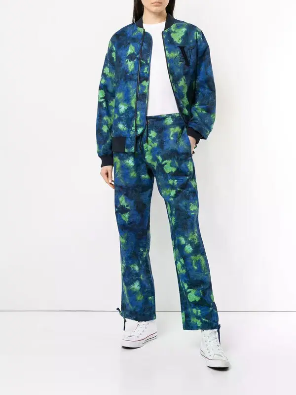 PORTS V Dye Detail Bomber Jacket