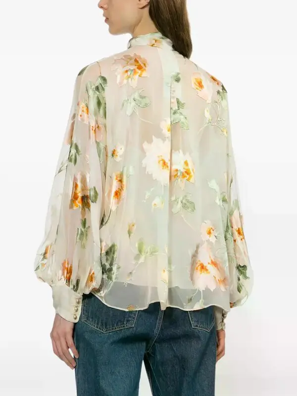 Zimmermann All-over Floral Print Shirt