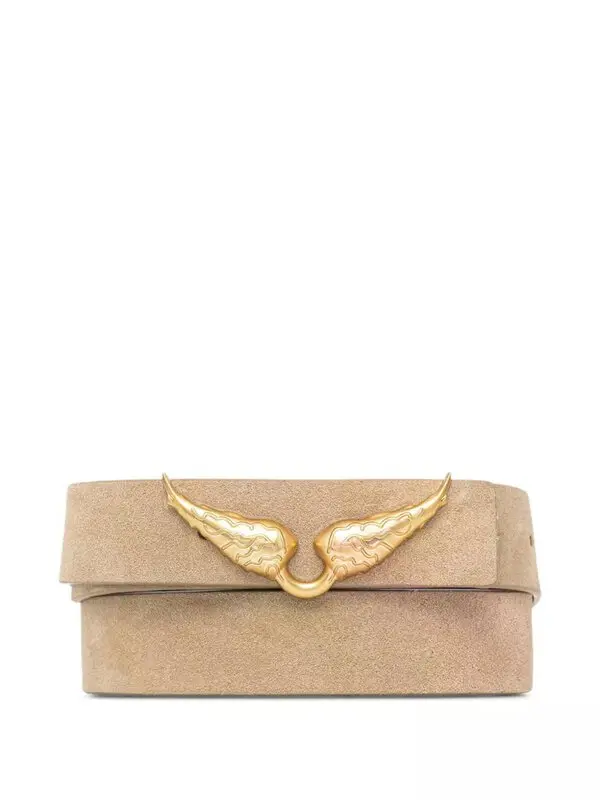 Zadig&Voltaire Winged Buckle Belt - Neutrals