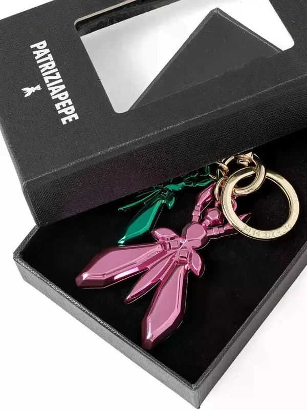 Patrizia Pepe Fly Charm Keyring - Pink