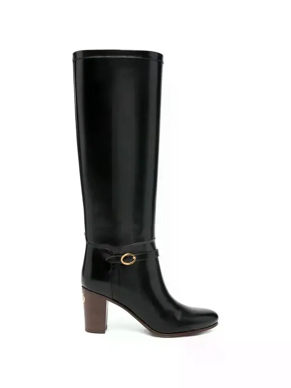 Valentino Garavani Vlogo Signature Leather Boots - Black