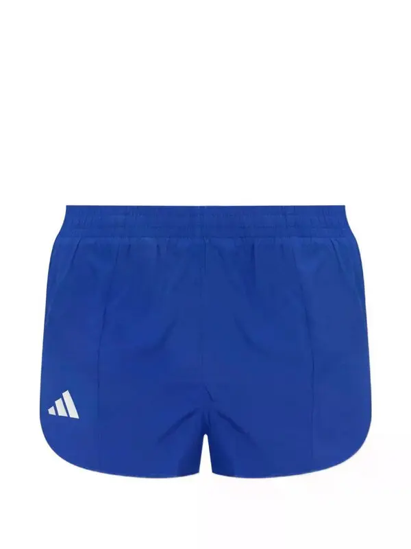 Adidas Adizero Logo Print Shorts - Blue