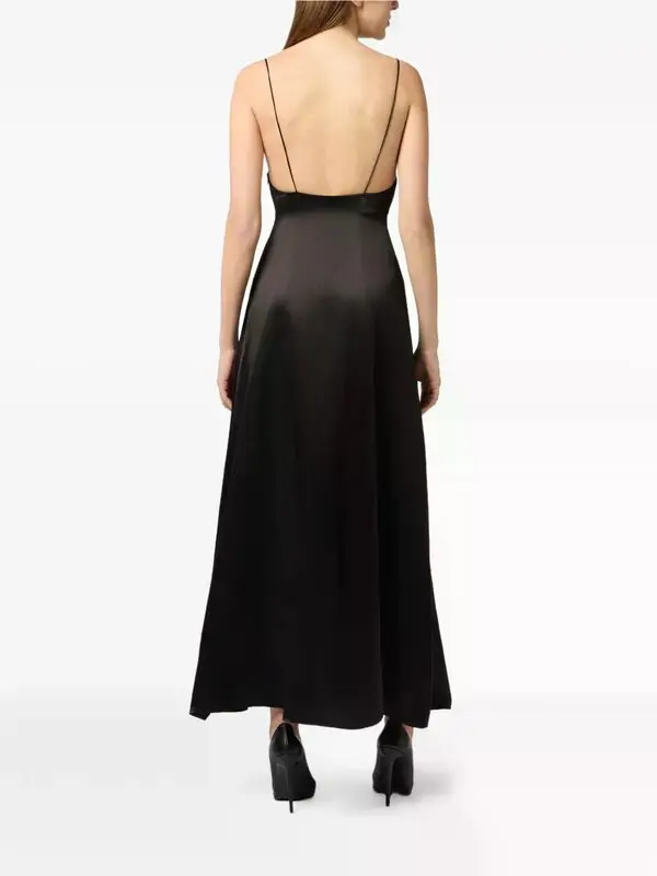 Philipp Plein Floral Embellished Maxi Slip Dress