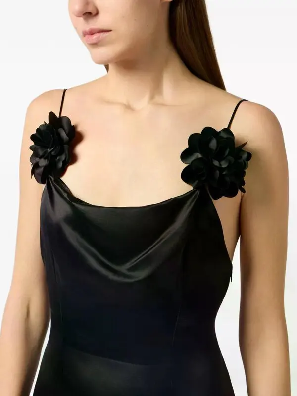 Philipp Plein Floral Embellished Maxi Slip Dress
