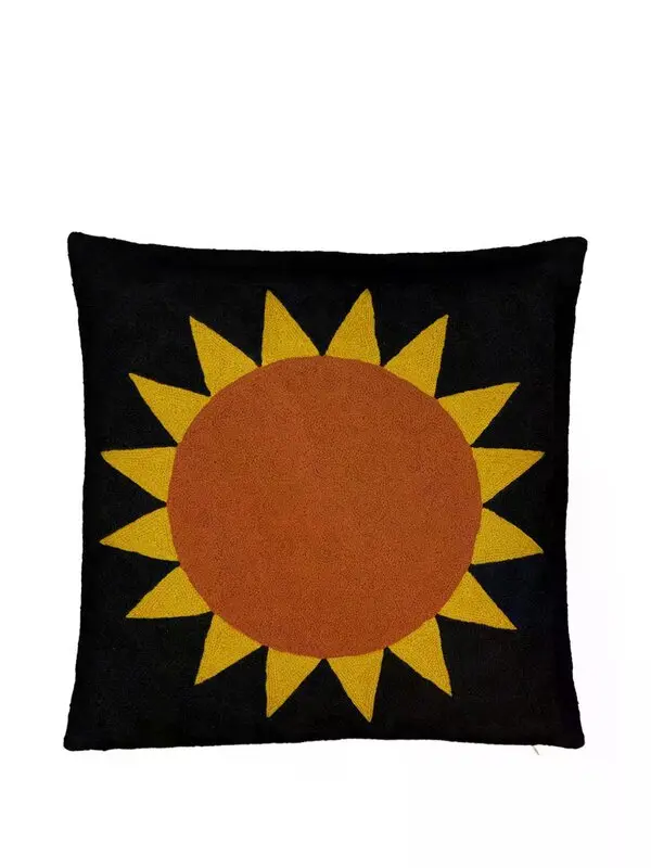 LINDELL & CO Sun Motif Cushion - Black