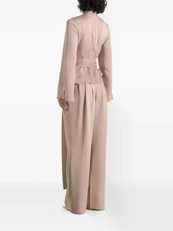 Manière De Voir Aurore Belted Jumpsuit - Neutrals
