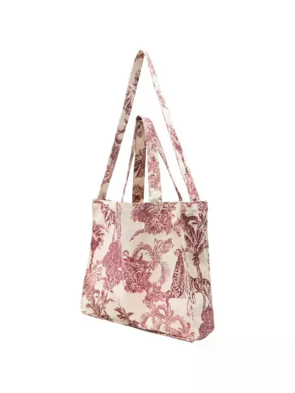 MC2 SAINT BARTH Tropical Print Tote Bag