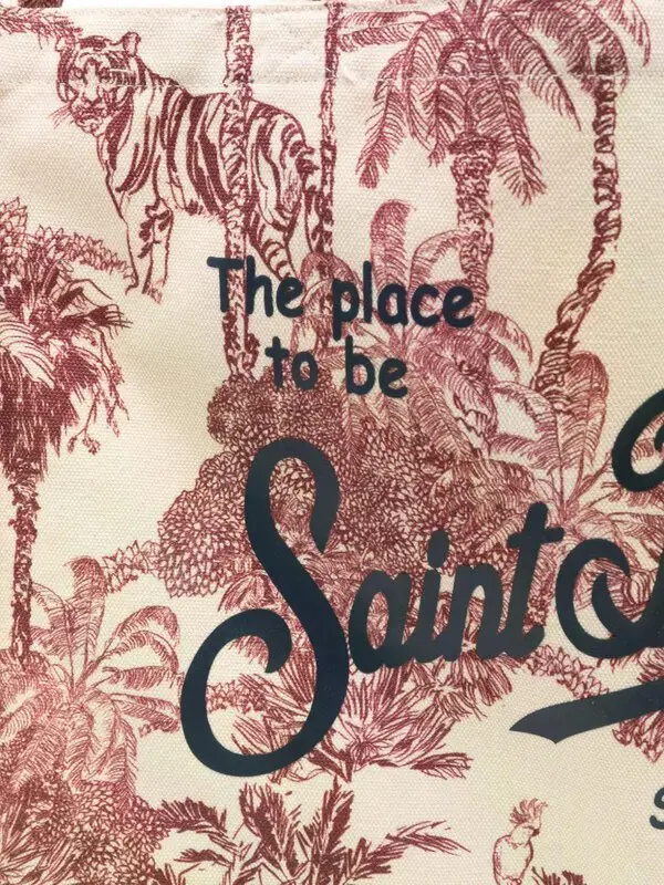 MC2 SAINT BARTH Tropical Print Tote Bag