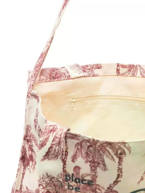 MC2 SAINT BARTH Tropical Print Tote Bag