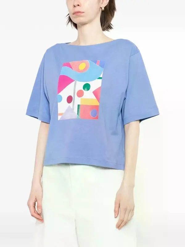 AGNES B. Ocean Graphic Print T-shirt