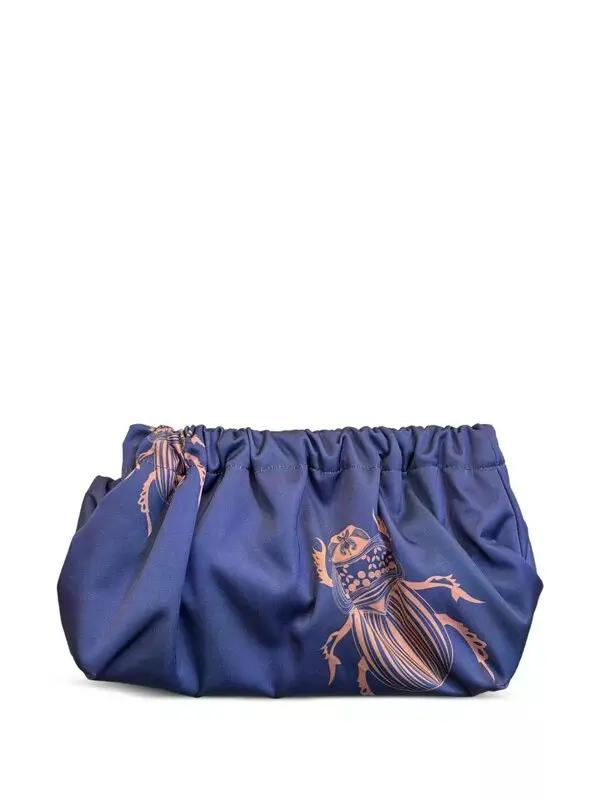 GABRIELE FRANTZEN Sorbet Beetle-print Clutch Bag