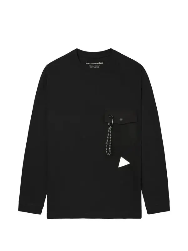 AND WANDER Pocket Long-sleeve T-shirt