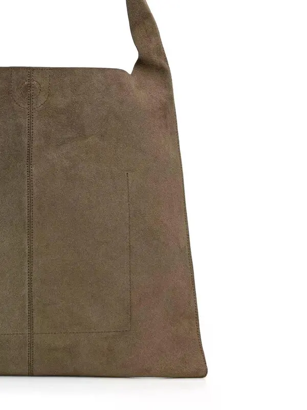 Patrizia Pepe Suede Logo-embossed Tote Bag