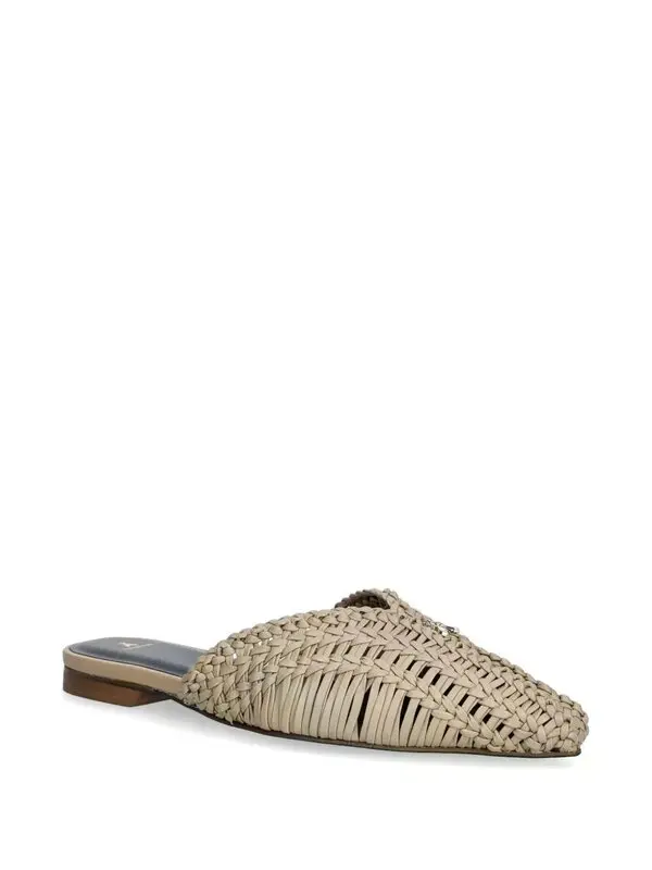Patrizia Pepe Woven Fly-plaque Slides