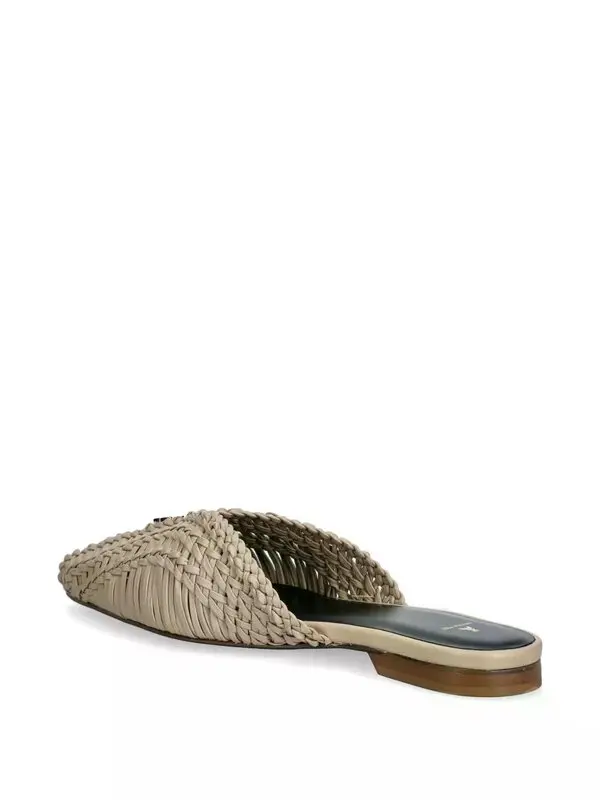 Patrizia Pepe Woven Fly-plaque Slides
