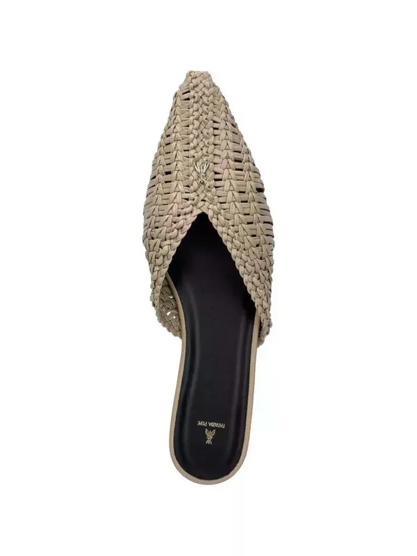 Patrizia Pepe Woven Fly-plaque Slides