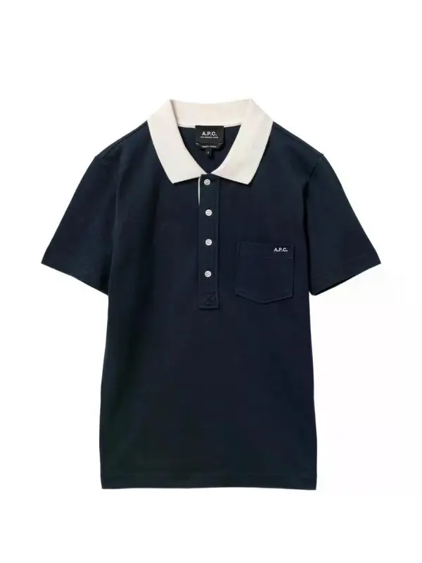 A.p.c. Half Button-up Polo