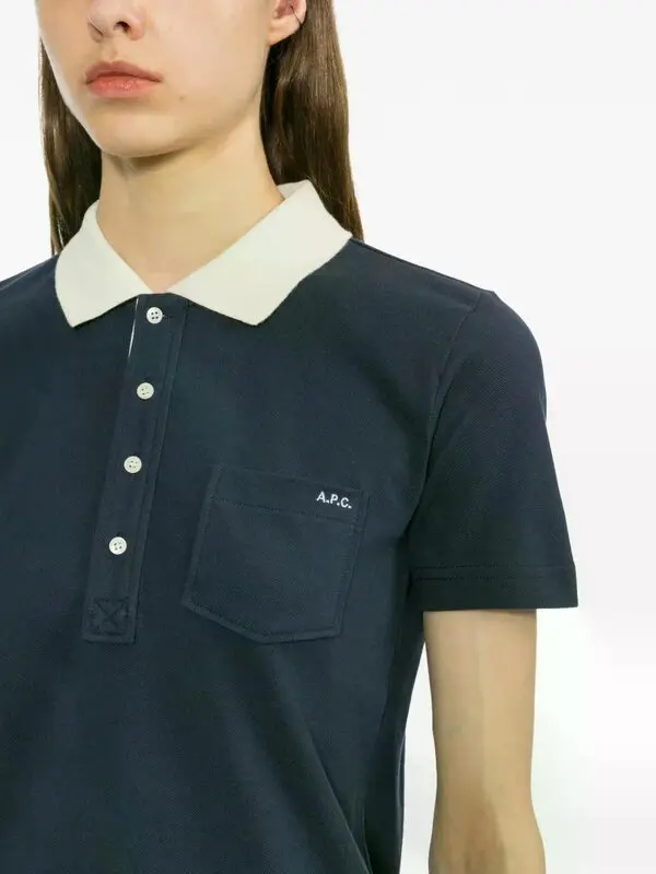 A.p.c. Half Button-up Polo