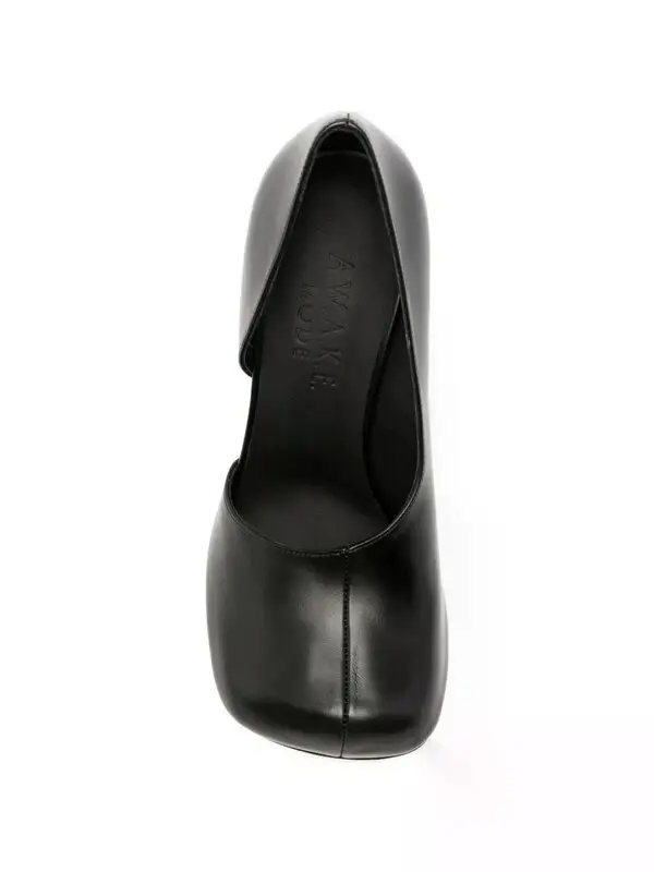 A.W.A.K.E. Mode Swan Heel Pumps - Black