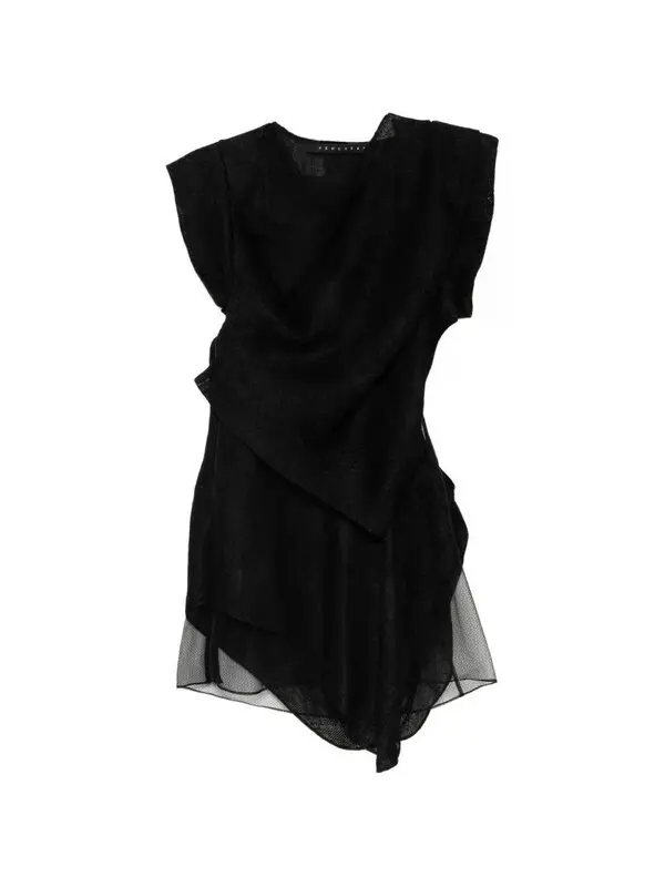 YEHUAFAN Draped Sleeveless Top
