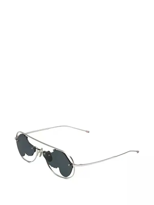 Thom Browne Pilot Sunglasses - Silver