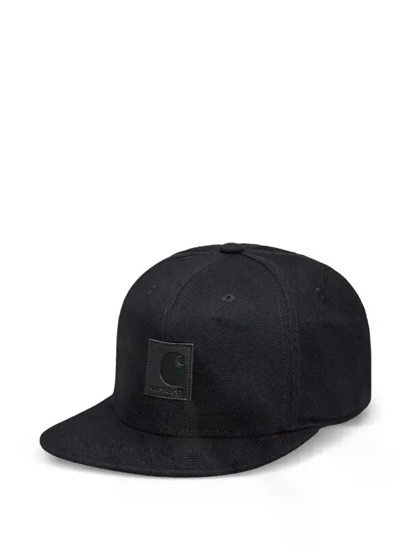 Carhartt Work In Progress Cotton Cap With Logo Patch - Black