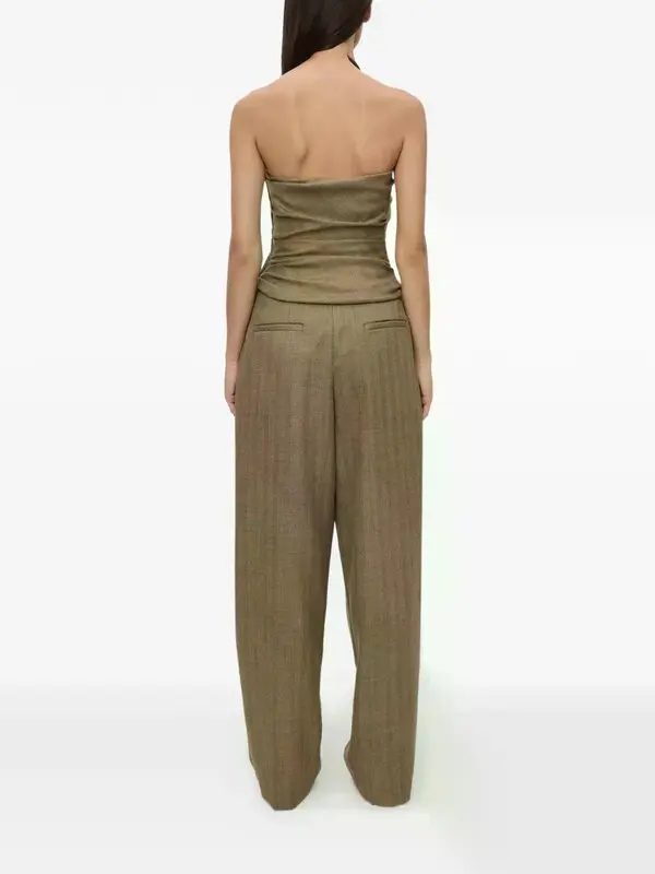 Christopher Esber Chime Herringbone Halter Top