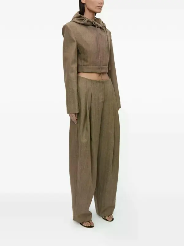 Christopher Esber Plinth Herringbone Hooded Jacket