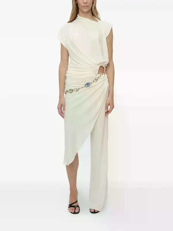 Christopher Esber Crystal Cable-chain Draped Trousers