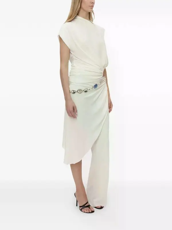 Christopher Esber Crystal Cable-chain Draped Trousers