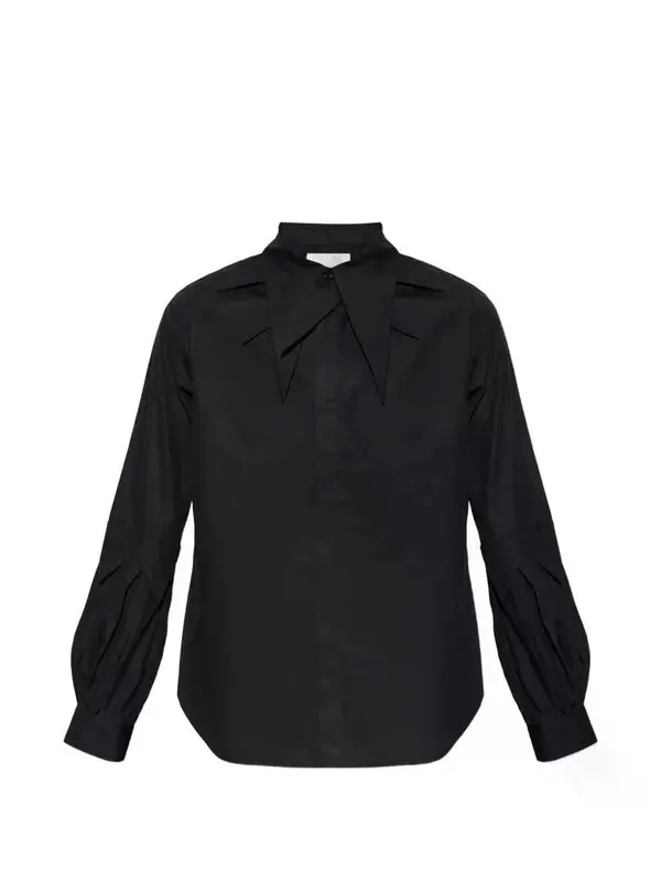 Noir Kei Ninomiya Pointed-collar Pleated Sleeve Shirt