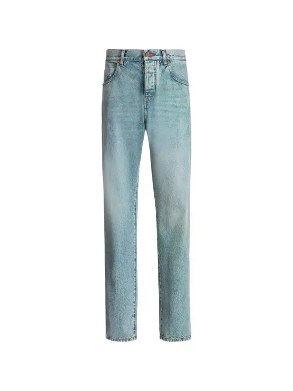 Balmain Loose-fit Light Denim Jeans