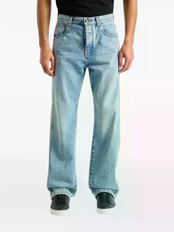 Balmain Loose-fit Light Denim Jeans