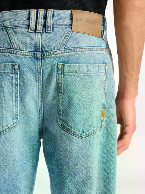 Balmain Loose-fit Light Denim Jeans