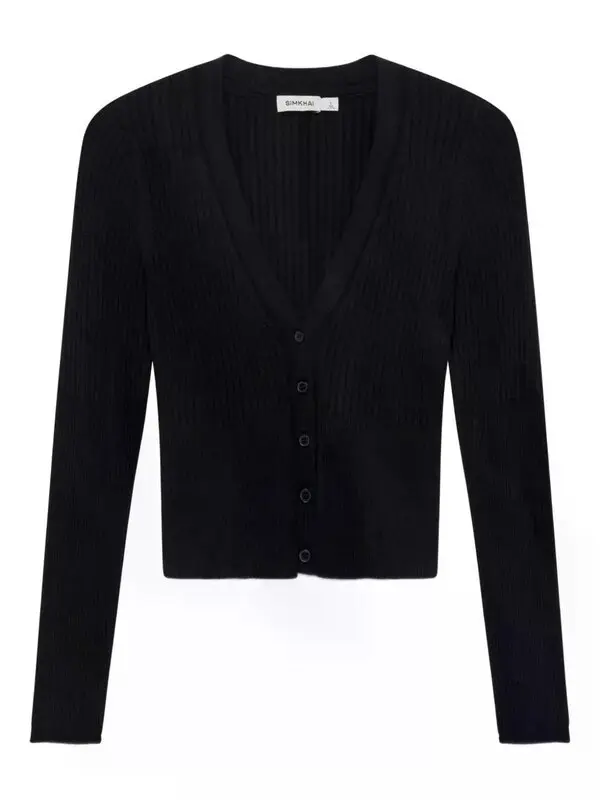 Simkhai Ribbed V-neck Cardigan