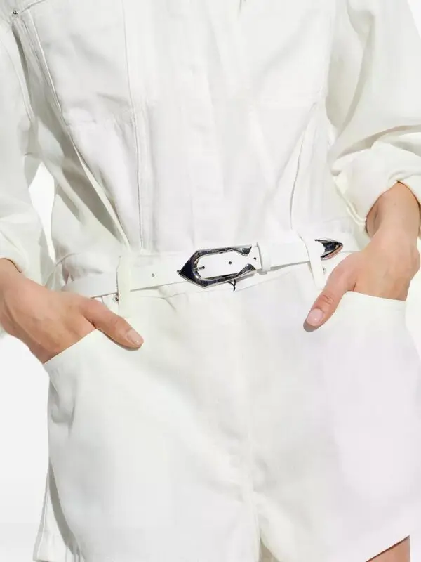 IRO PARIS Porcelain Geometric Buckle Belt