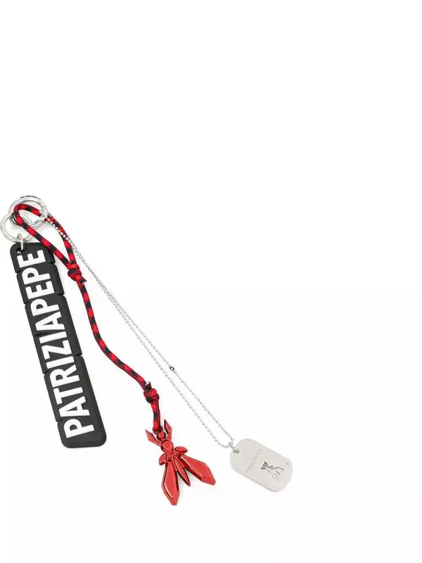 Patrizia Pepe Fly Charm Keyring - Red