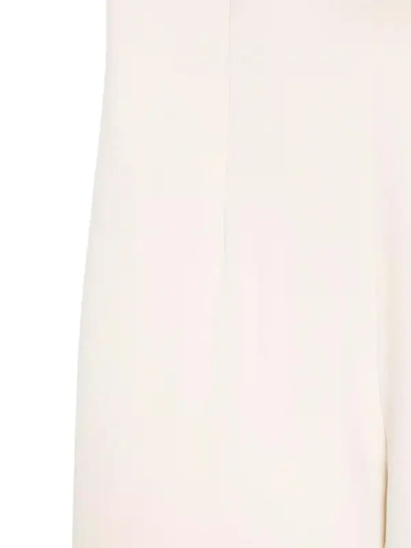 Alberta Ferretti High-waisted Slim-fit Trousers - Neutrals
