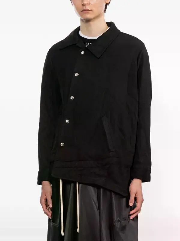 Comme Des Garçons Asymmetric Press-stud Jacket