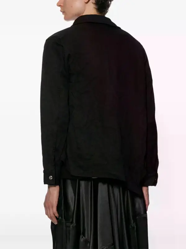 Comme Des Garçons Asymmetric Press-stud Jacket
