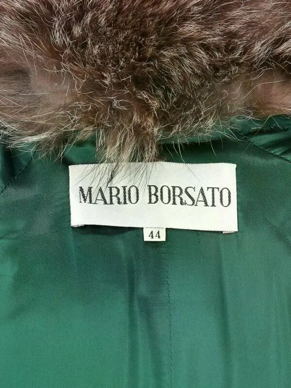 MARIO BORSATO VINTAGE Belted Coat With Faux-fur Collar