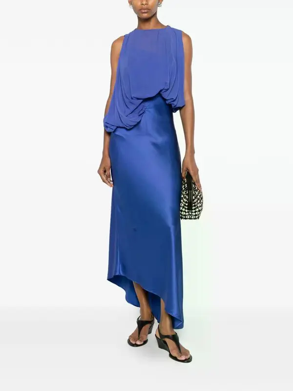 Christopher Esber Cumulus Draped Midi Dress - Blue
