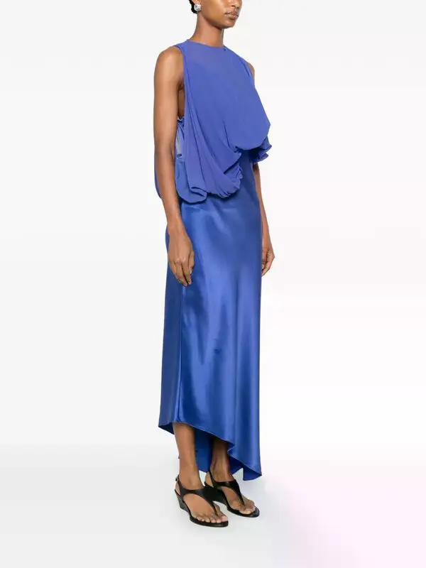 Christopher Esber Cumulus Draped Midi Dress - Blue