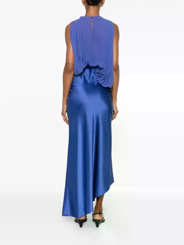 Christopher Esber Cumulus Draped Midi Dress - Blue