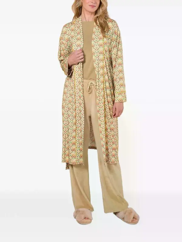 PIP STUDIO Nisha Floral-print Robe - Neutrals